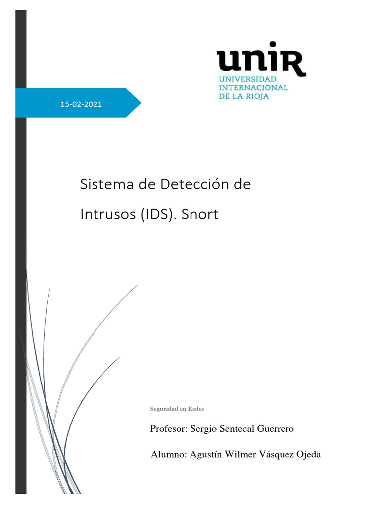 Sistema de Detección de Intrusos (IDS) - Snort | PDF | Protocolo de Control de Transmisión ...