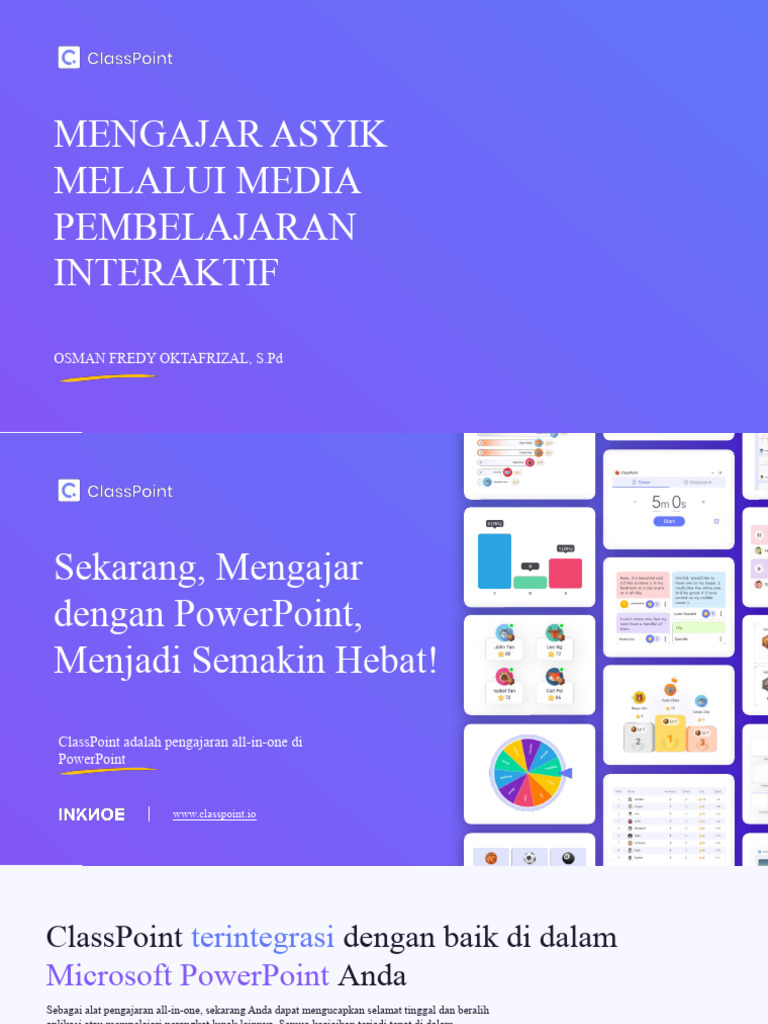 Pengajaran Interaktif dengan ClassPoint | PDF | Karier & Perkembangan