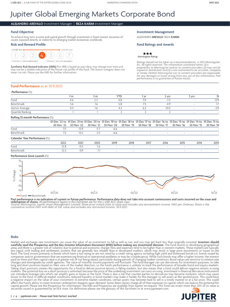 Jupiter Global Emerging Markets Corporate Bond Factsheet-GB-Retail ...