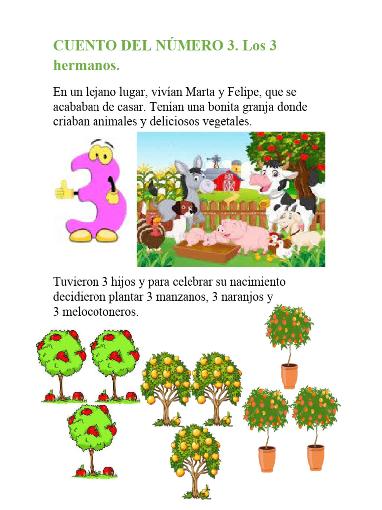 Cuento Del Numero 3 | PDF
