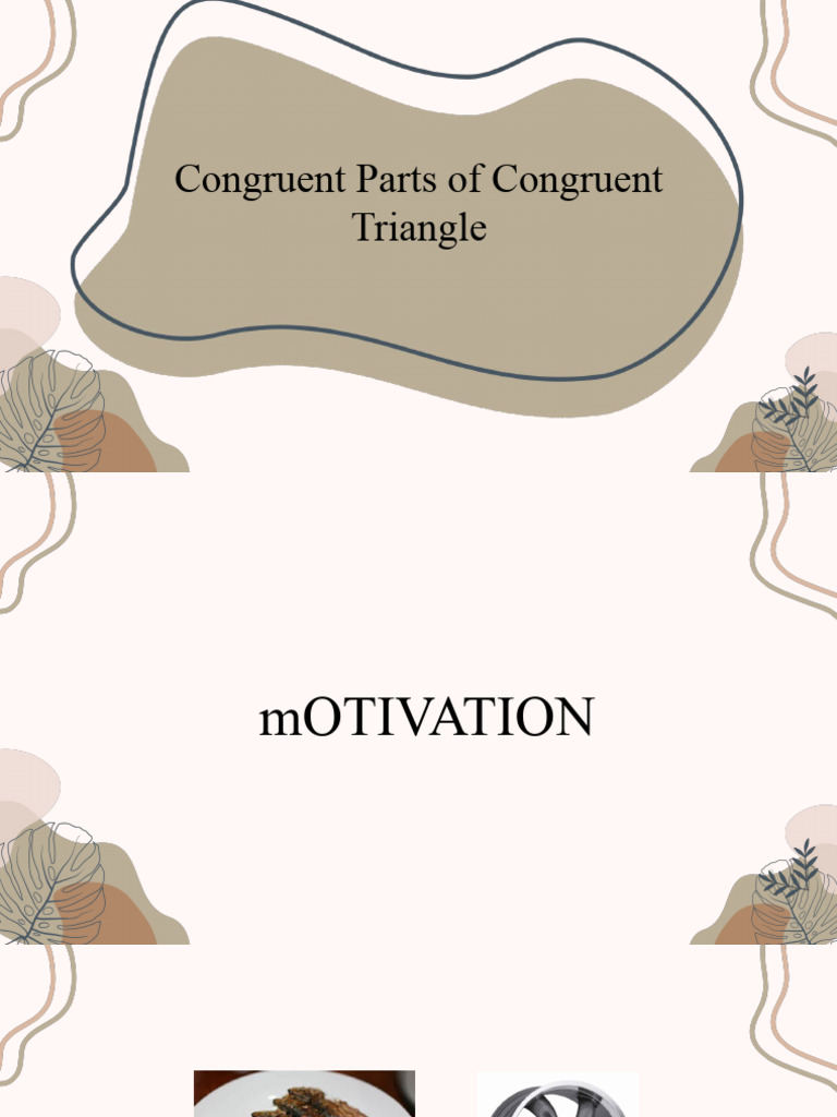 Congruent Parts of Congruent Triangle | PDF | Triangle | Mathematics