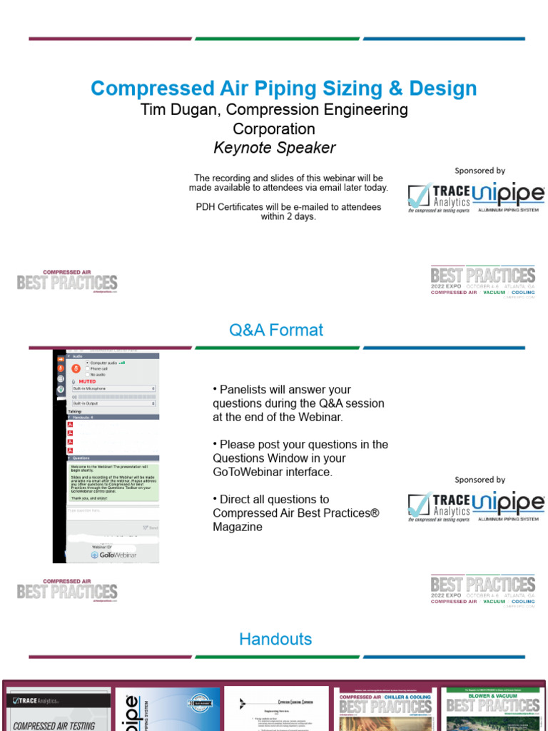 Compressed Air Piping System Sizing & Design | PDF | Pressure | Gas ...