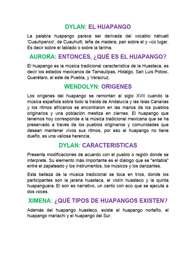 El Huapango: Música y Tradición | PDF | Las artes escénicas | Musica ...