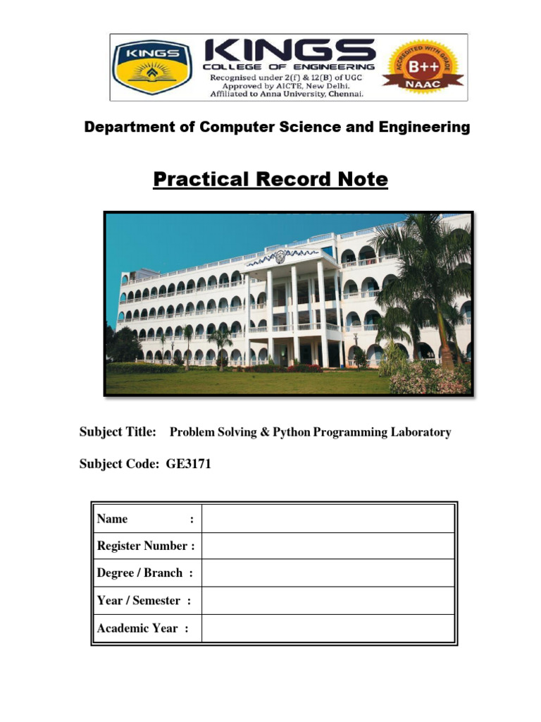Pspp Lab Record Print 23 24 Odd Pdf Python Programming Language Computer Science