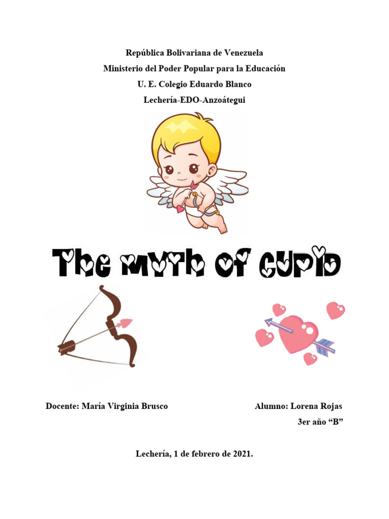 Myth of Cupid Explained | PDF | Cupid | Love