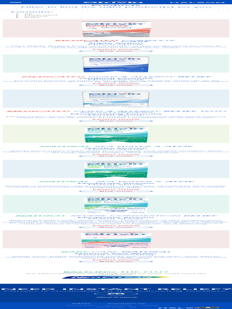 Otrivin - Explore All Nasal Products For Congesti | PDF | Human Nose ...