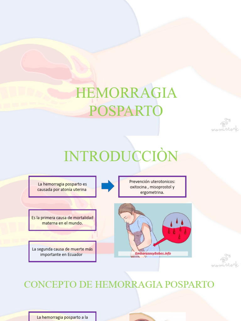 Hemorragia Posparto Definitivo | PDF | Parto | Periodo posparto