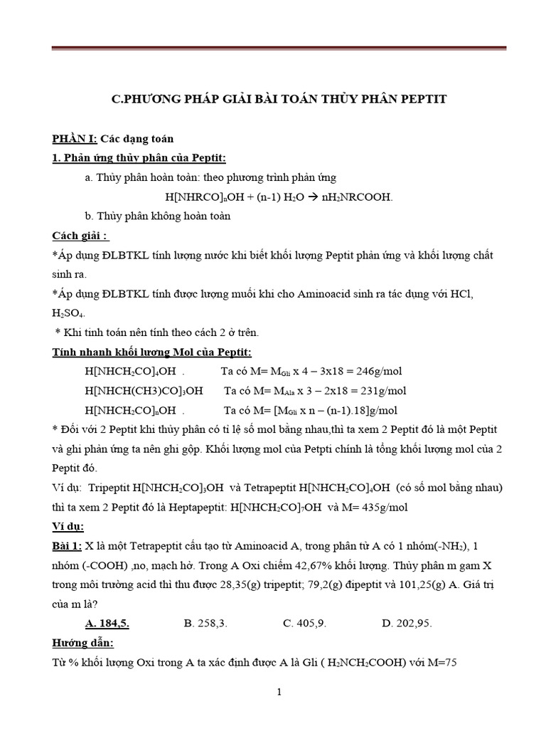 4.amin Aminoaxit Peptit 4 | PDF