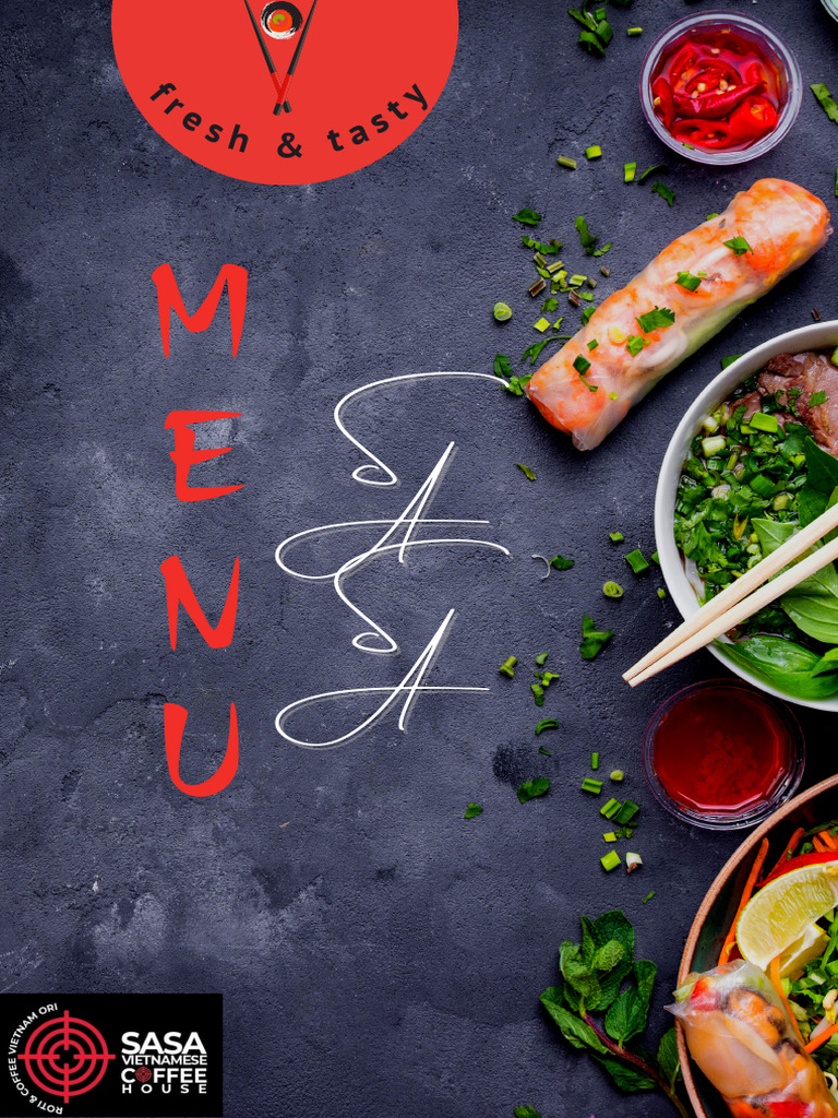 SASA's Menu | PDF | Vietnamese Cuisine | Steak