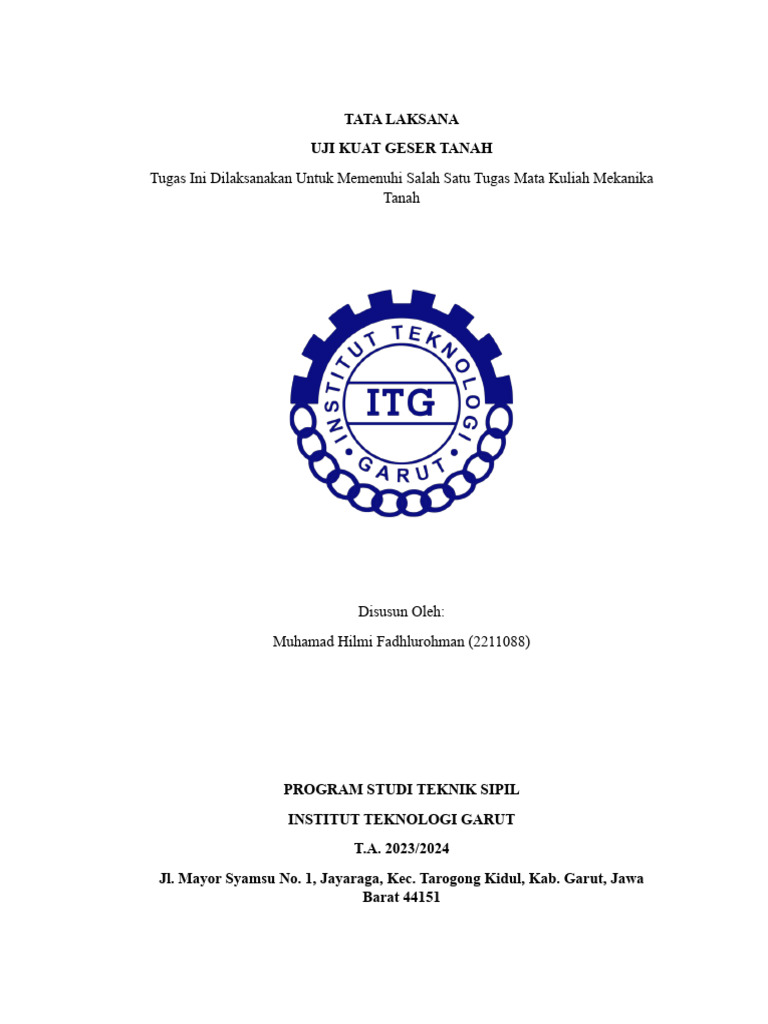 Tata Laksana Uji Kuat Geser Tanah | PDF | Griya & Taman | Sains ...