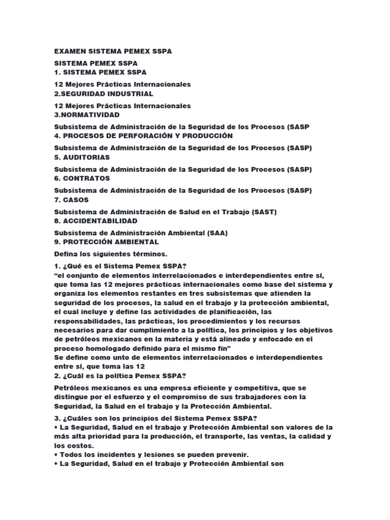 12 Mejores Prácticas del Sistema Pemex SSPA | PDF | Auditoría | Combustión