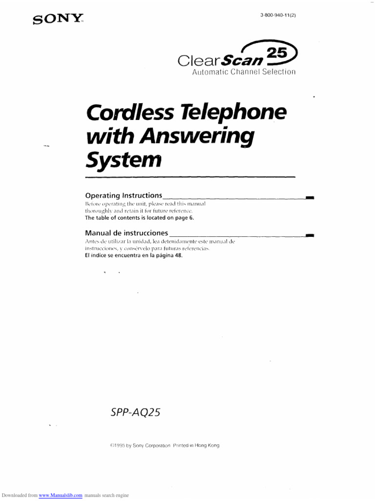 Inalambrico Sony SPP - Aq25 | PDF | Websites | Indexes