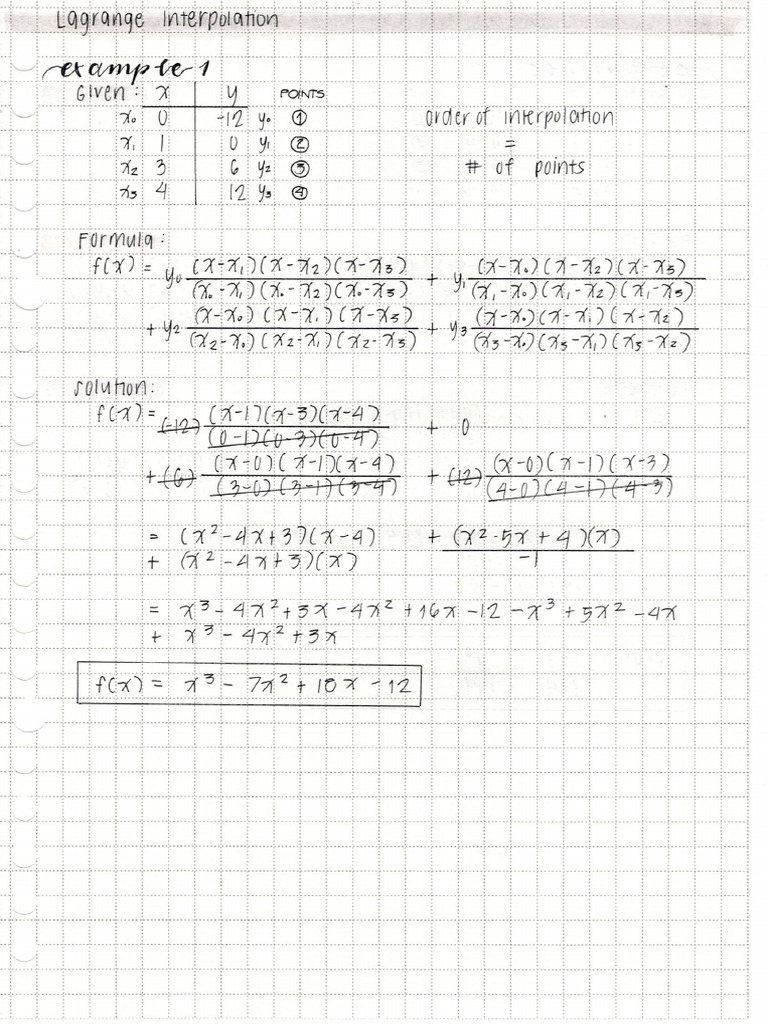 Numerical Methods - Lagrange and Inverse Lagrange Interpolation | PDF