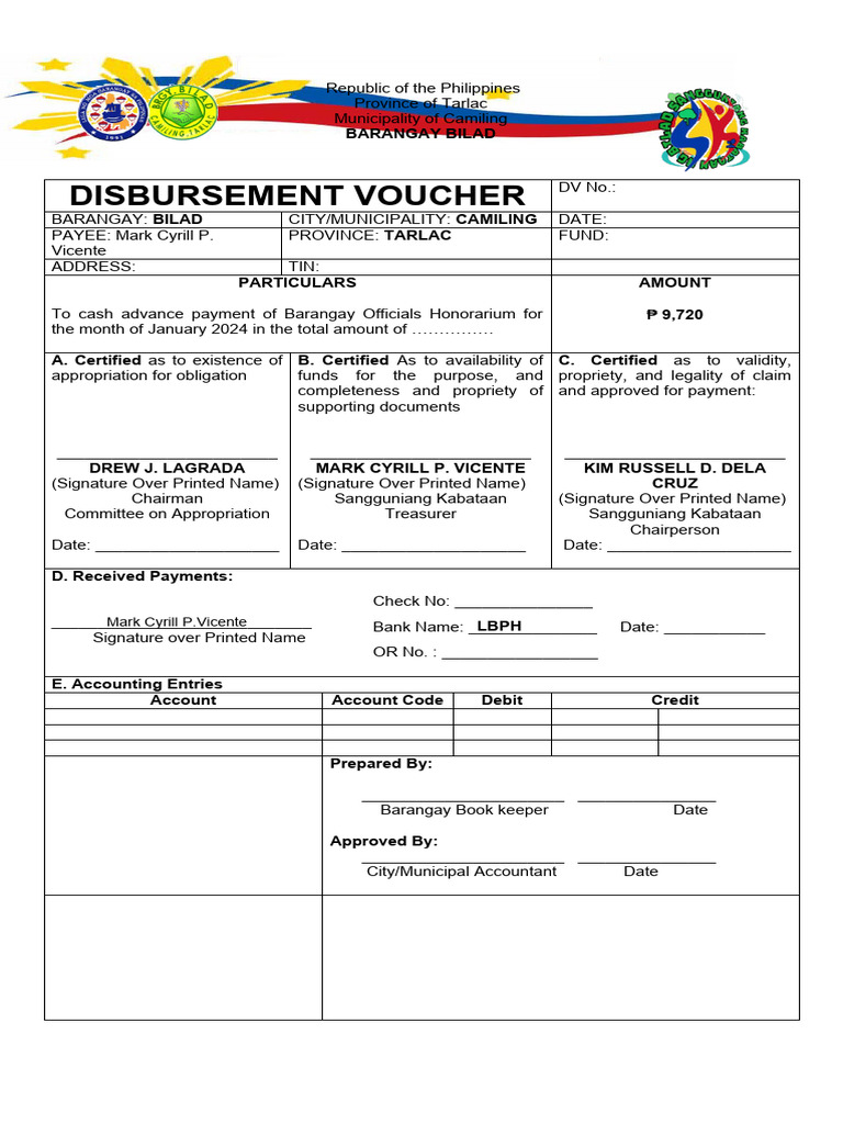 Voucher Honorarium | PDF | Payments | Bookkeeping