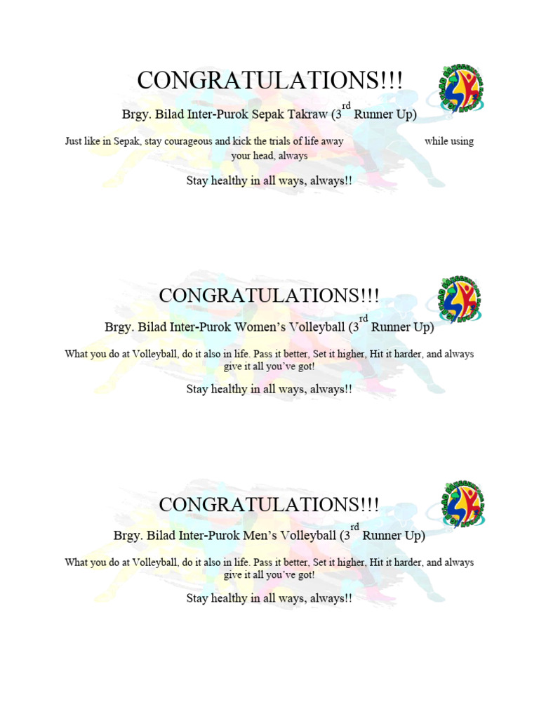 CONGRATULATION | PDF