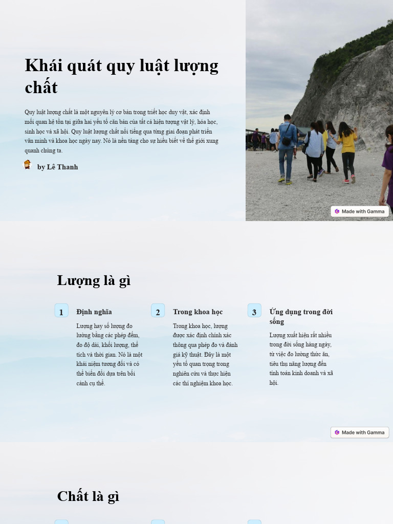 Khai Quat Quy Luat Luong Chat | PDF