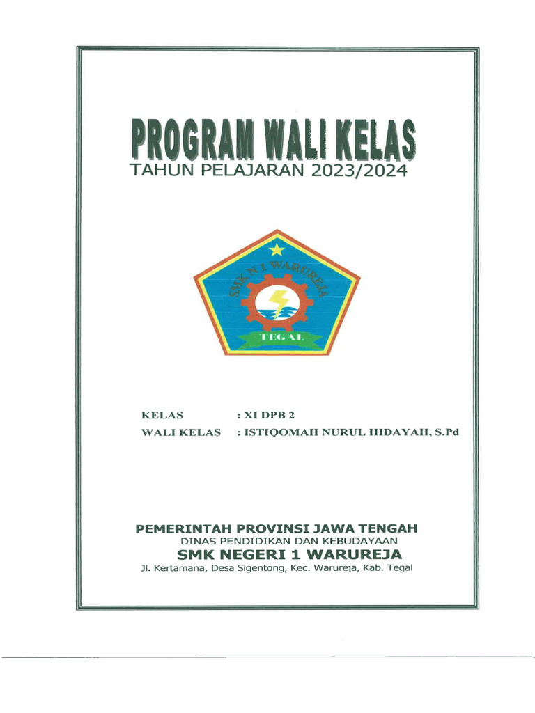 Program Wali Kelas | PDF