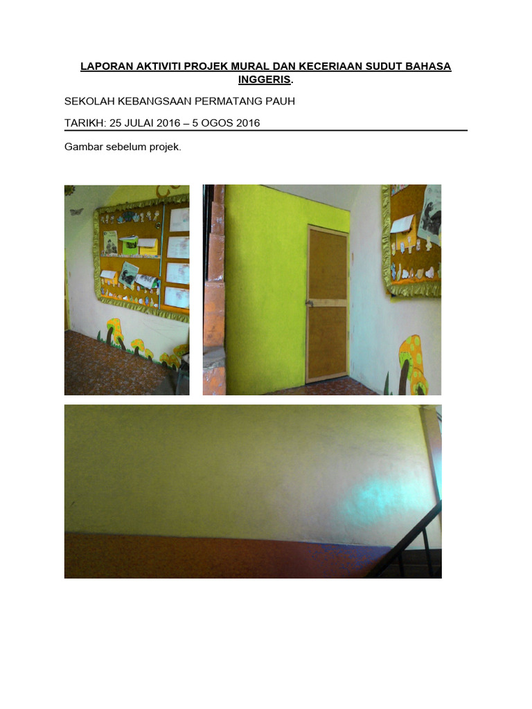 Proyek Mural Bahasa Inggris SK Permatang Pauh | PDF | Kajian Bahasa Asing