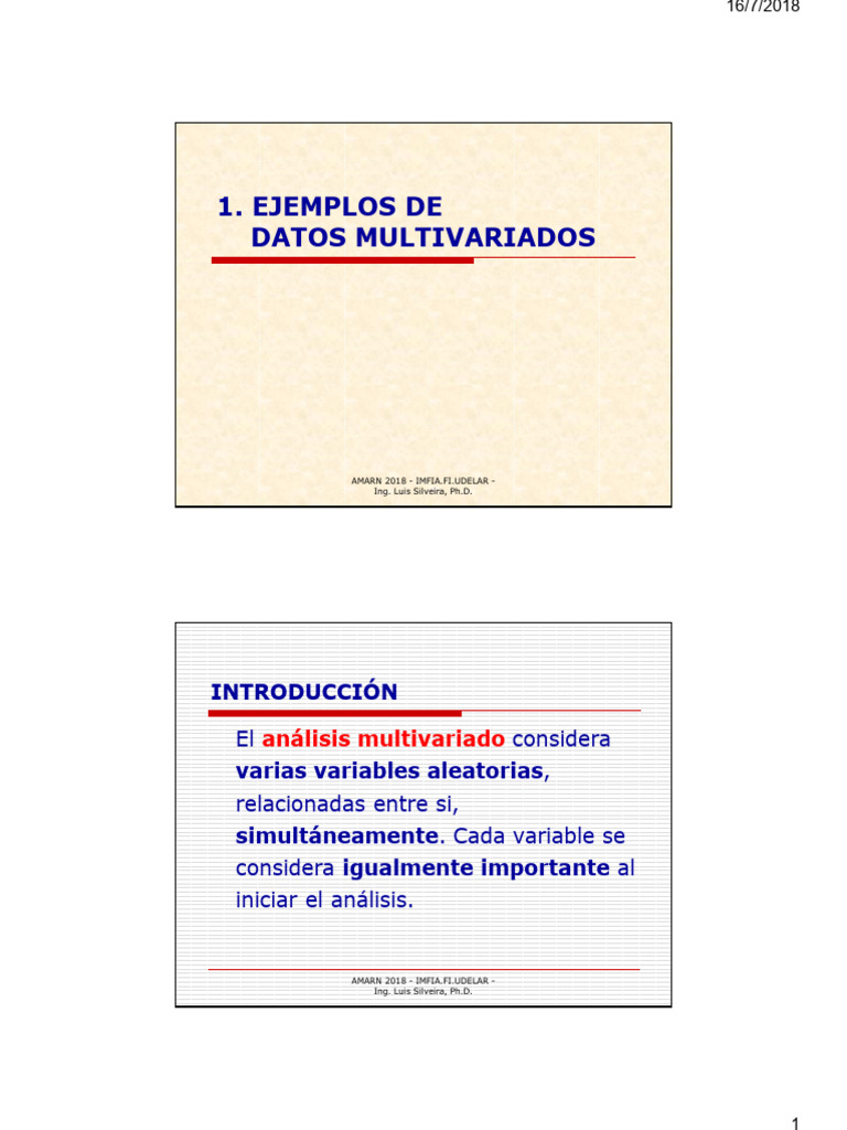 Analisis Multivariado Aplicado | PDF | Estadísticas | Intervalo de ...
