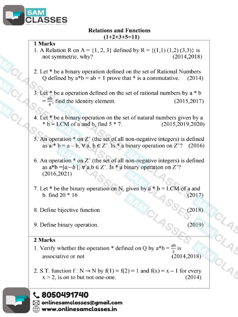 Relations_and_Functions | PDF