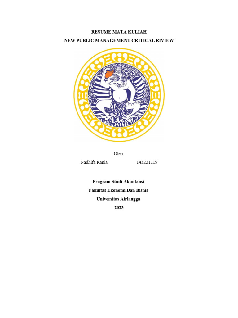 RMK - New Public Management Critical Riview | PDF RMK - New Public Management Critical Riview | PDF