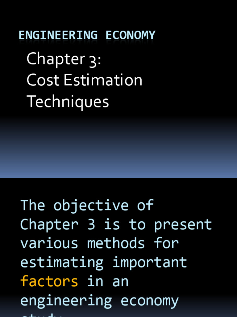 Lecture 4 - Chapter 3 | PDF | Top Down And Bottom Up Design | Cost