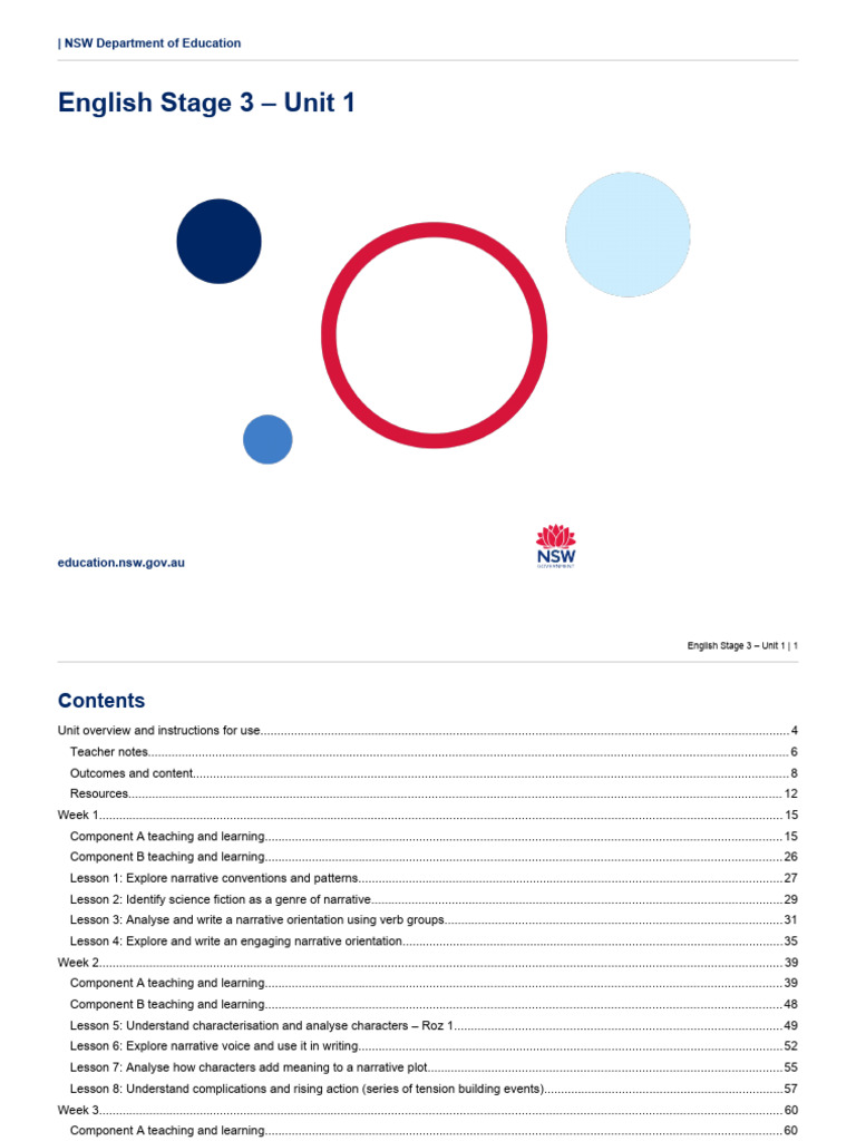 English s3 Unit 1 The Wild Robot | PDF | Reading Comprehension | Word
