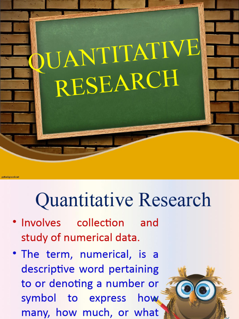 Lesson 1 Quantitative Research | PDF