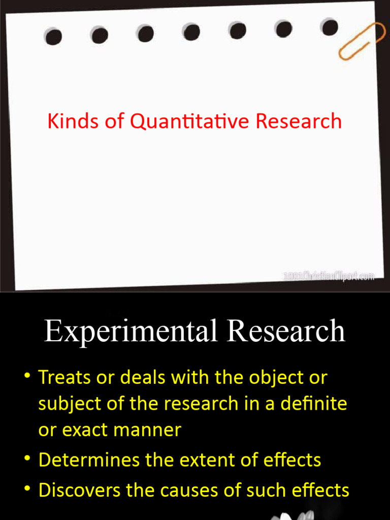 Lesson 1 Kinds of Quantitative Research | PDF | Experiment | Survey Methodology