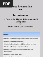 Inclusiveness Lecture Notes 1 (Chapters 1-8) | PDF | Disability | Optimism