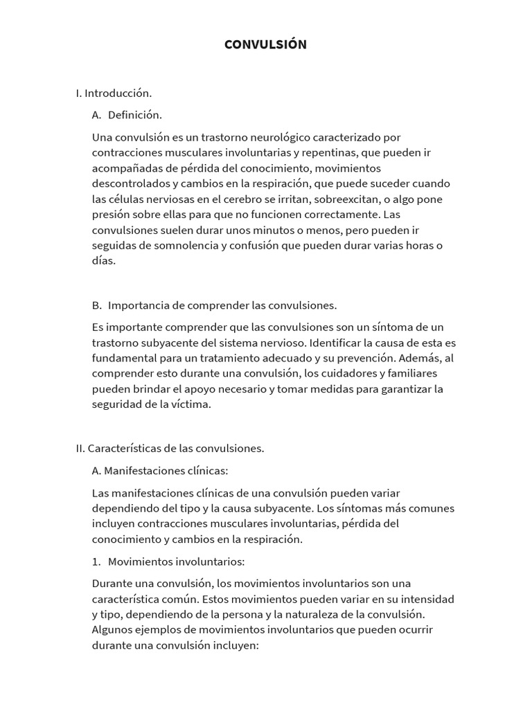 CONVULSIÓN | PDF | Epilepsia | Neurología