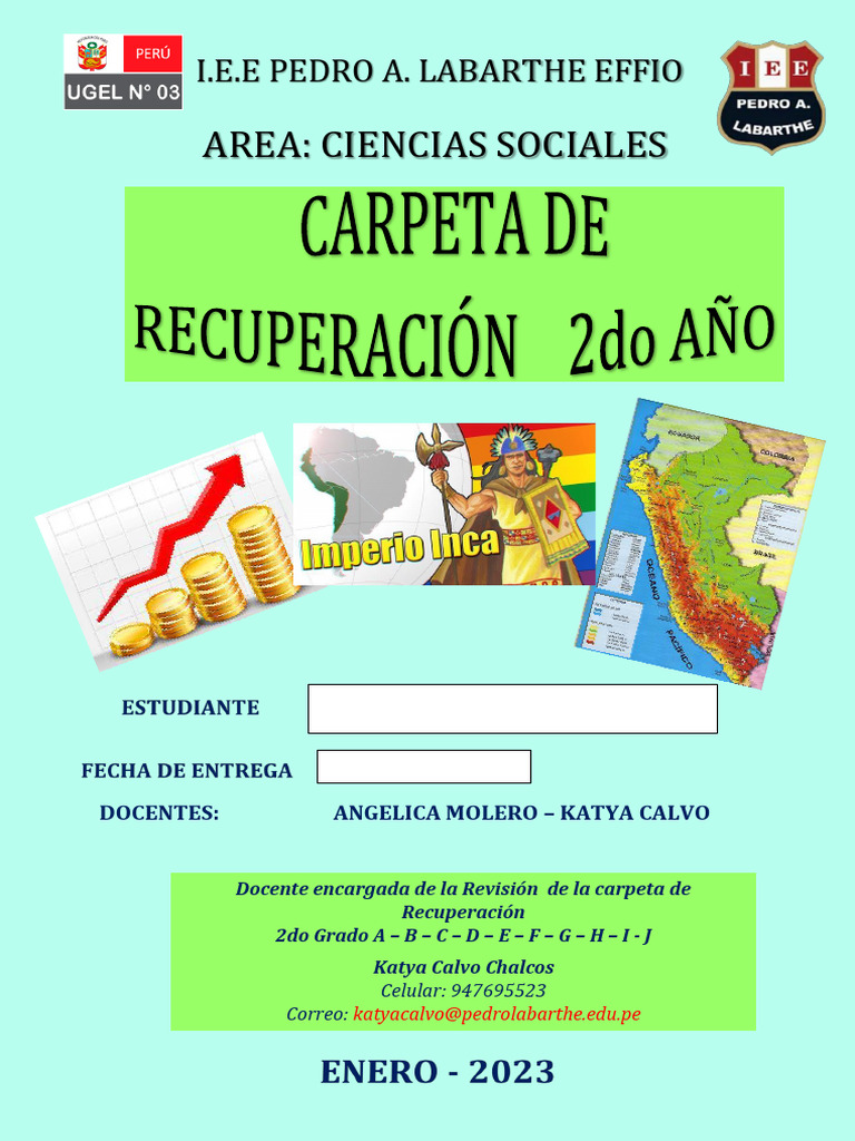 CARPETA DE RECUPERACION - CC - SS - 2do - 2022 | PDF