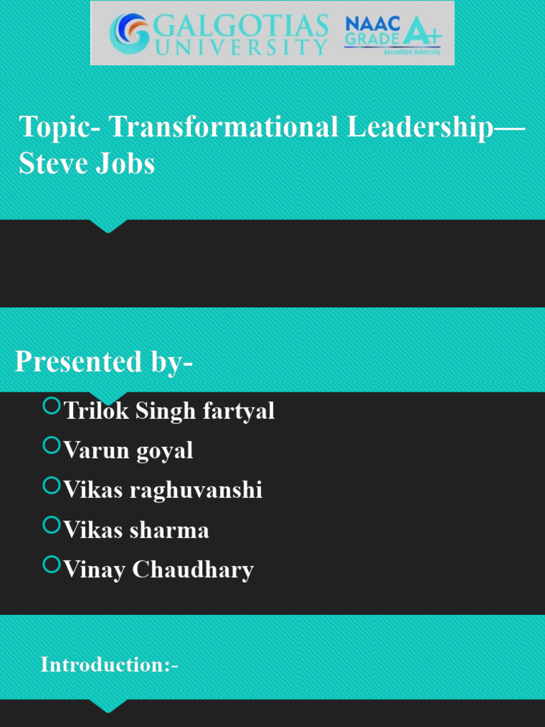 Presentation Our | PDF | Apple Inc. | Steve Jobs