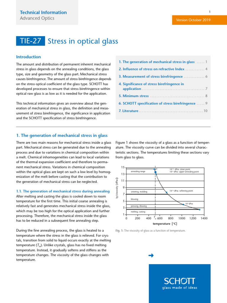 Glass Stress and Birefringence Analysis | PDF | Refractive Index | Glasses