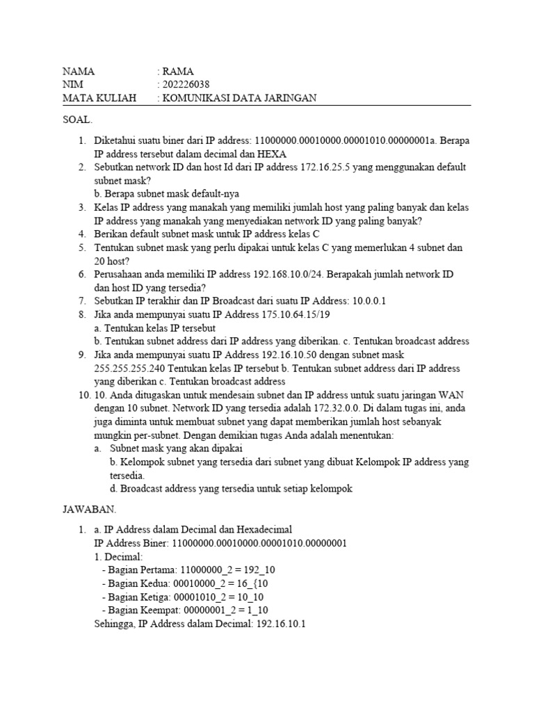 Rama Sif 202226038 KDJ Uas 2024 | PDF | Griya & Taman | Komputer