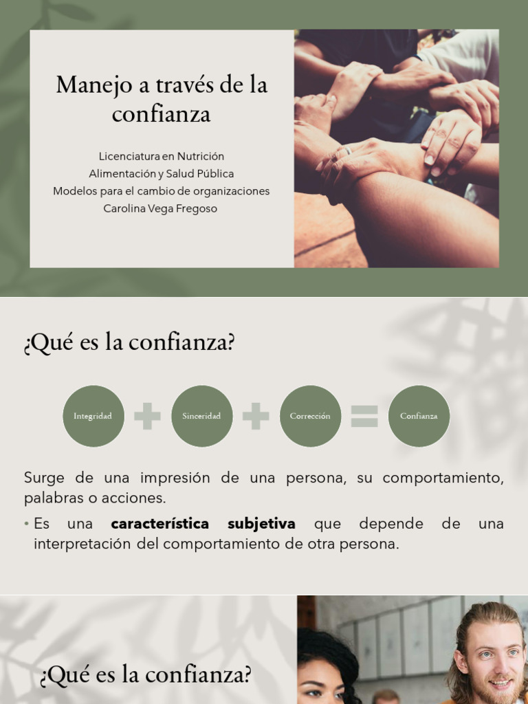 Manejo A Través de La Confianza | PDF | Negocios | Relaciones ...