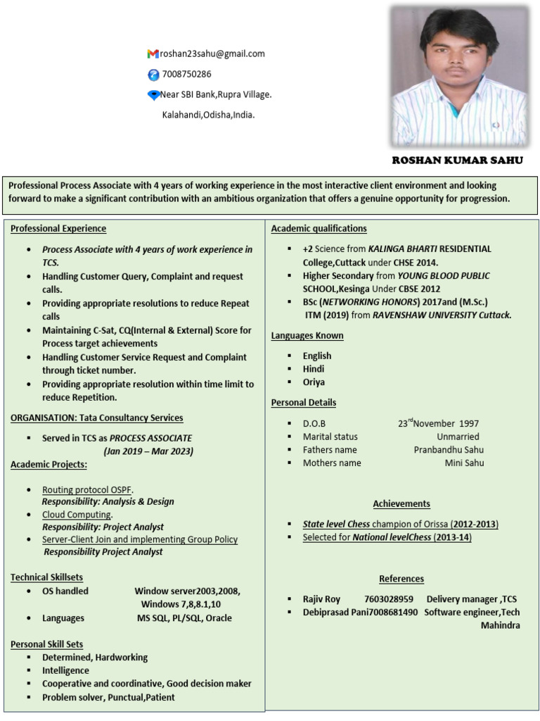 Resume Roshan BPS | PDF | Computing | Computer Science