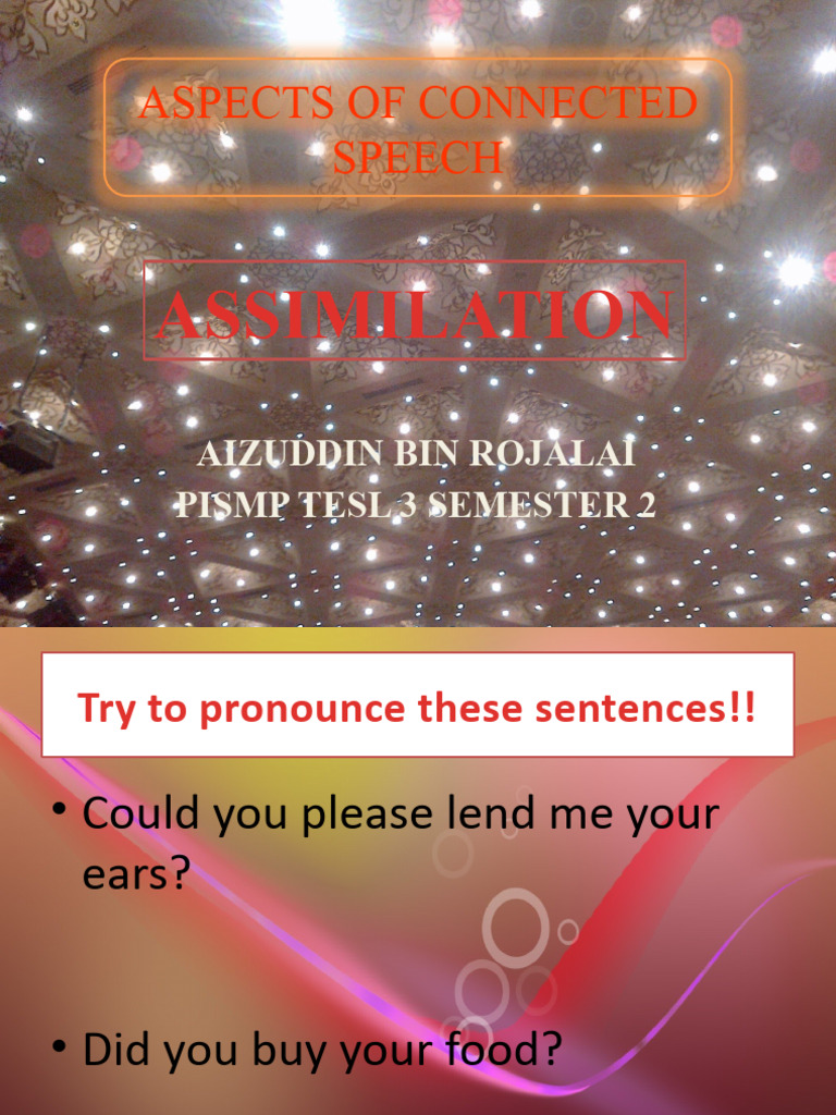 Aspects of Connected Speech Assimilation | PDF | Phonology | Phonetics