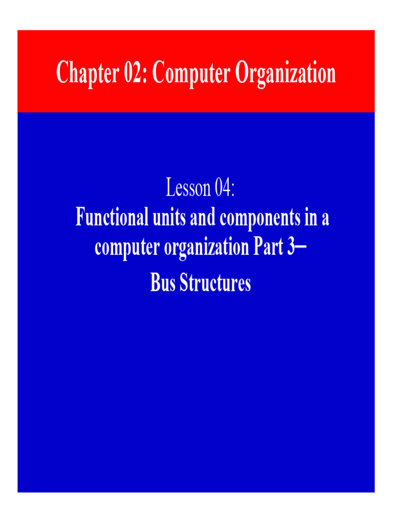 Bus Structure | PDF | Input/Output | Central Processing Unit