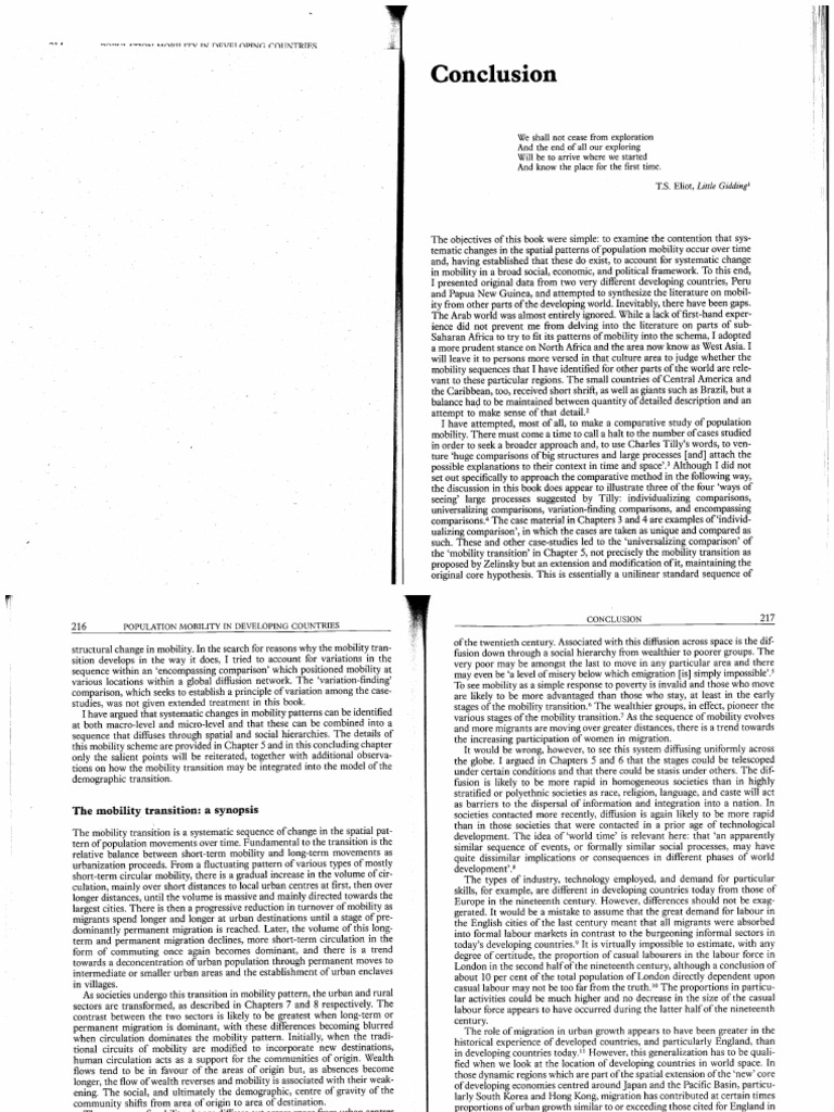 Population Mobility Part4 - Conclusions and References | PDF