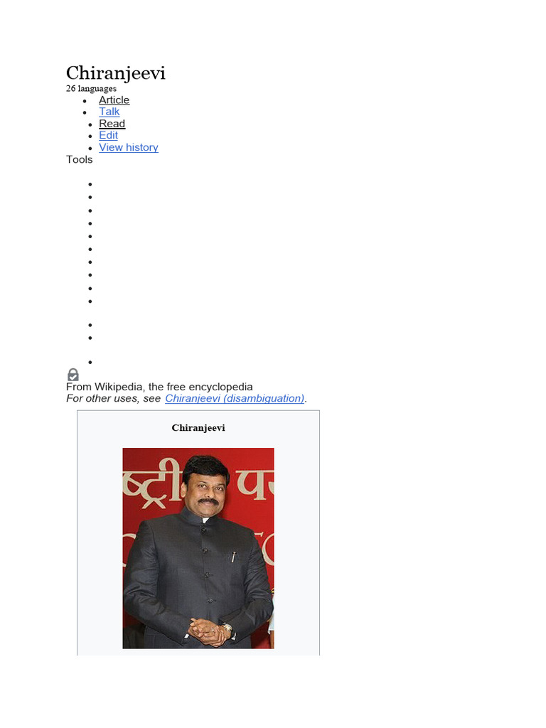 Chiranjeevi | PDF
