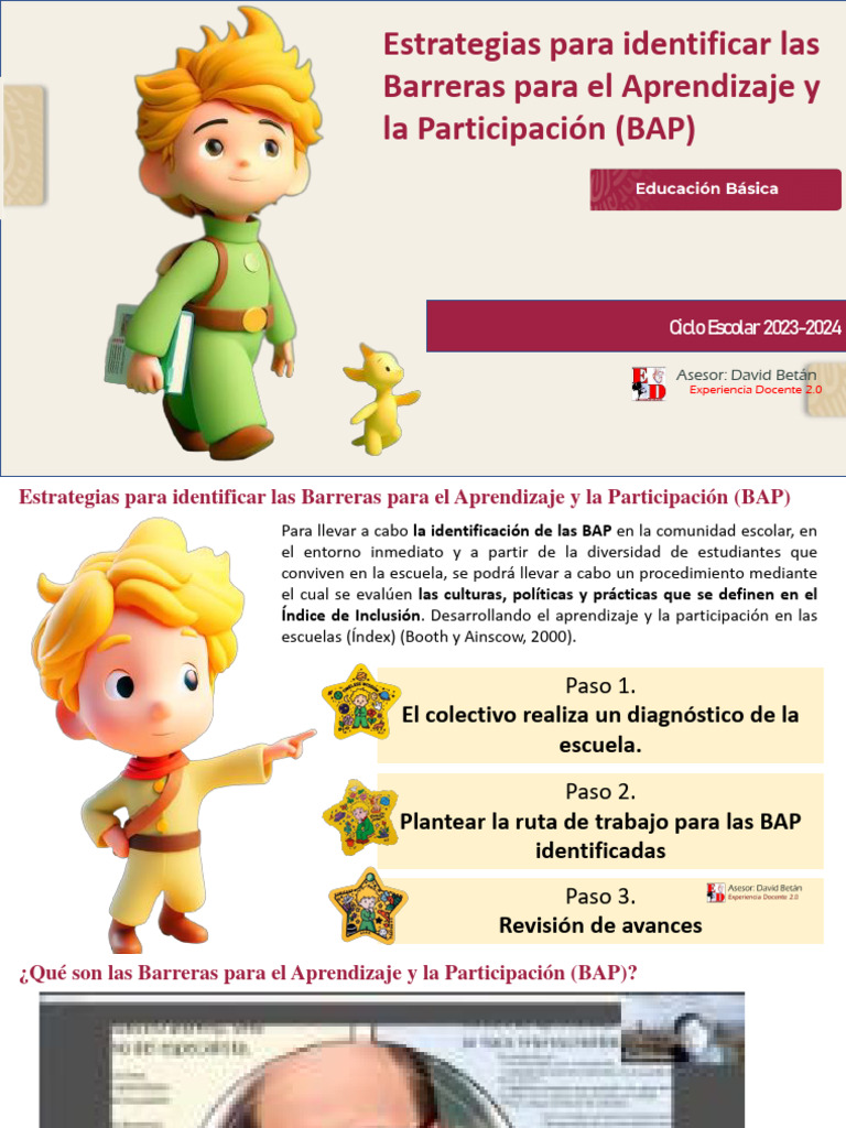 Estrategias para Identificar Las BAP - DAVID BETAN | Descargar gratis PDF | Inclusión (Educación ...
