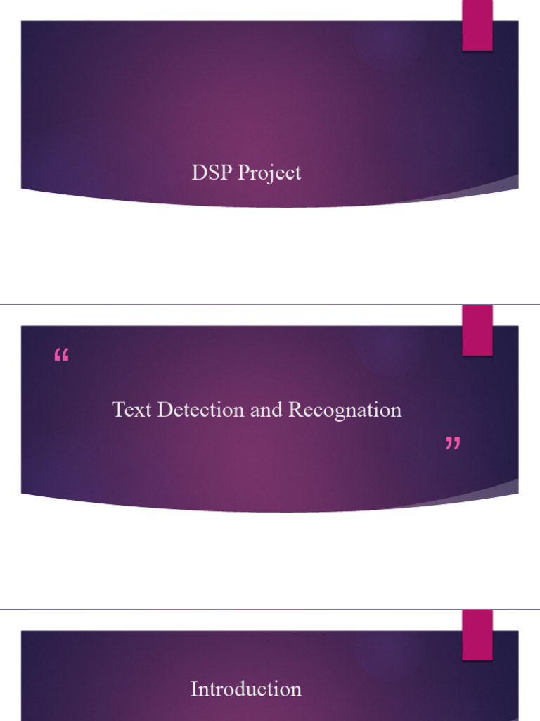 DSP Project | PDF | Optical Character Recognition | Cybernetics