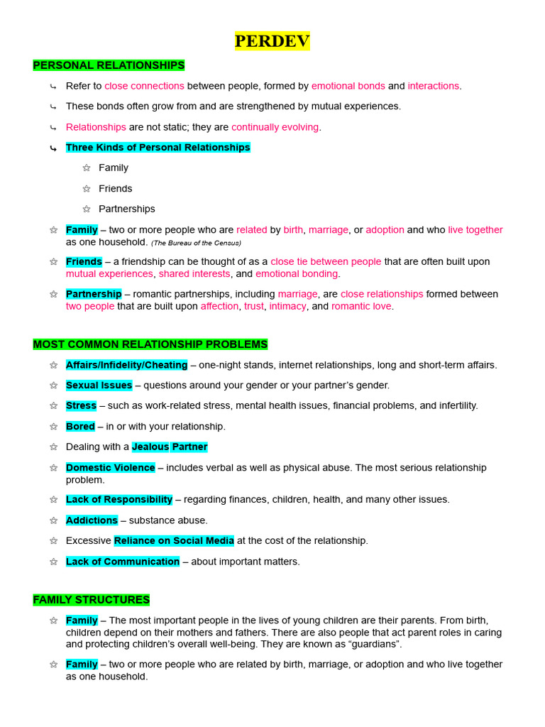 PERDEV Reviewer 2ndQ | PDF