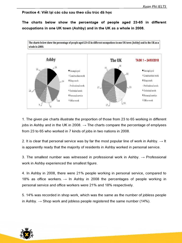 Pie Chart Practice 4 | PDF