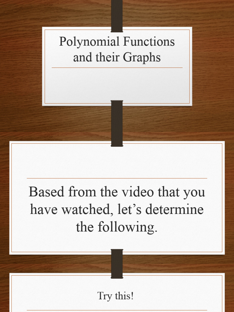 Aphs of Polynomial Functions | PDF | Polynomial | Zero Of A Function