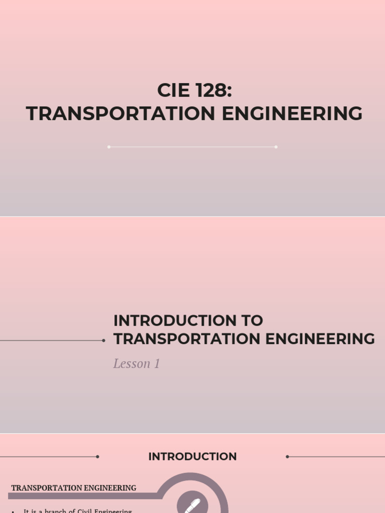 CIE 128 Lesson 1 3 | PDF | Transport | Cargo