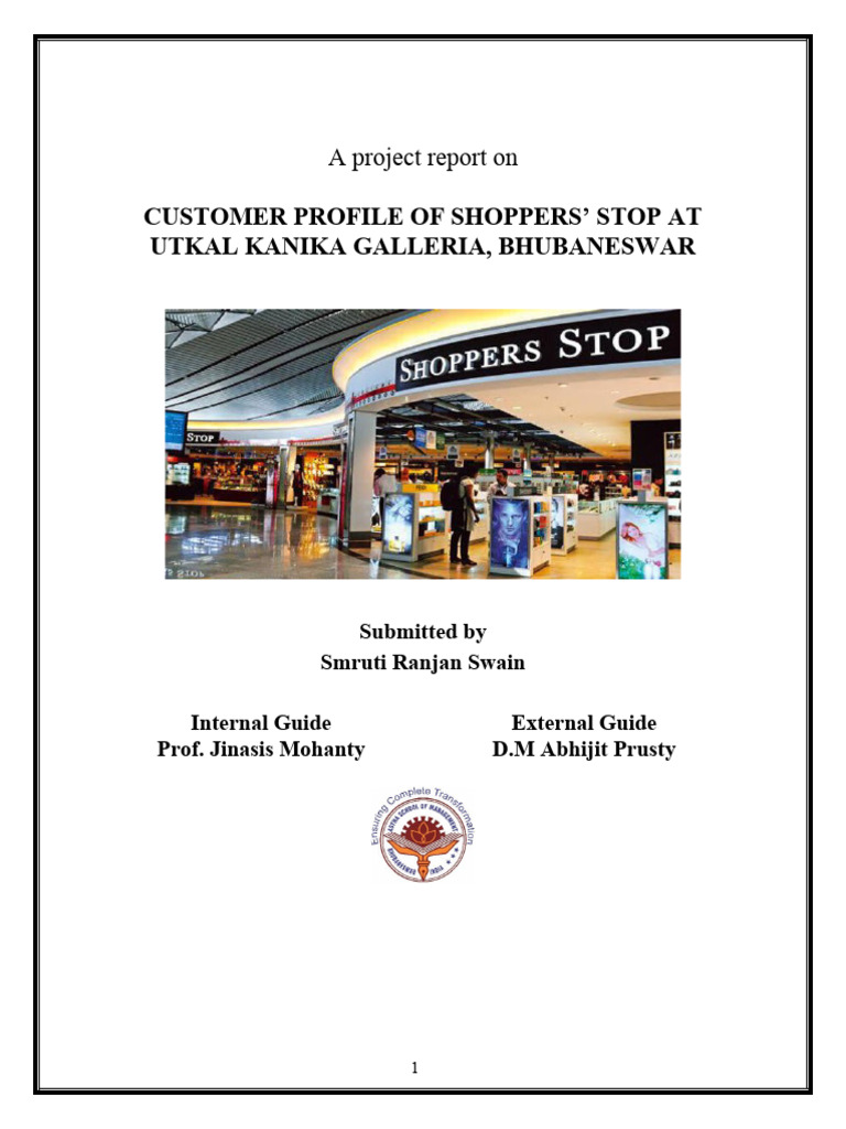 Analysis of Customer Profile of Shoppers | PDF | Retail