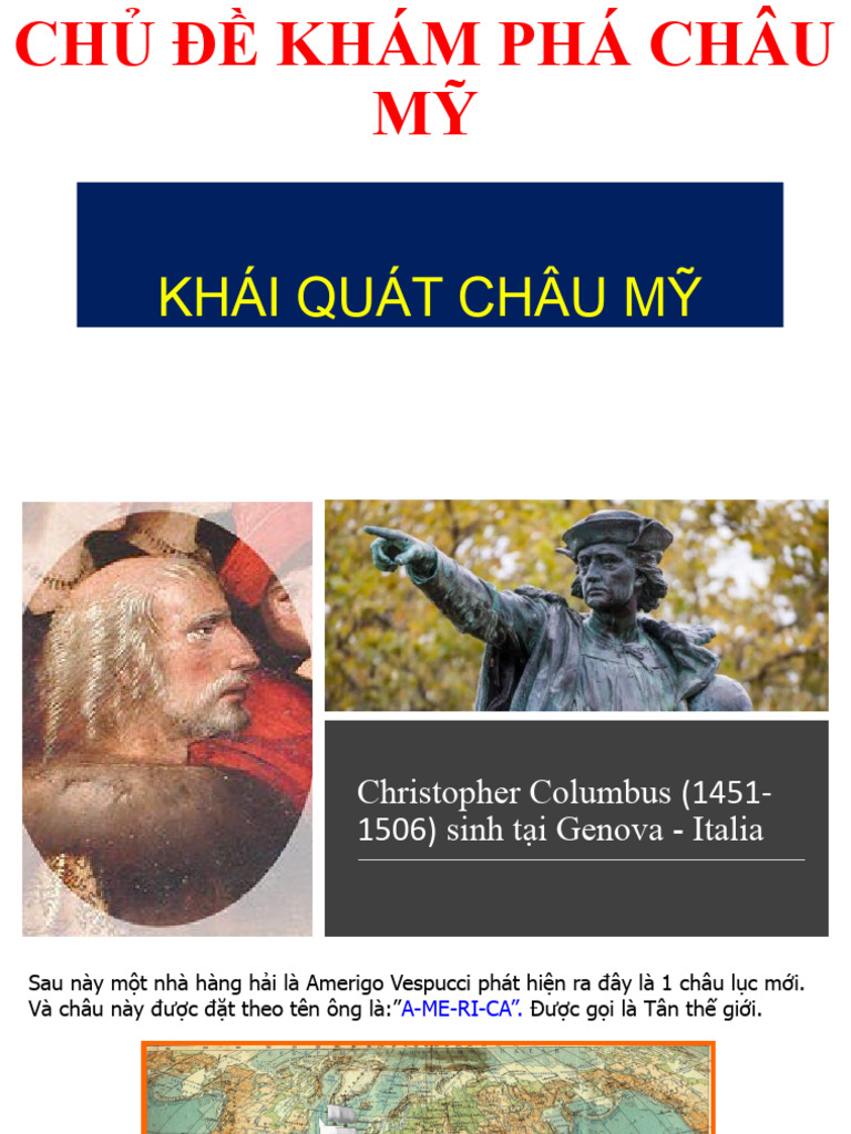 Chu de Kham Pha Chau My-Khai Quat Chau My | PDF