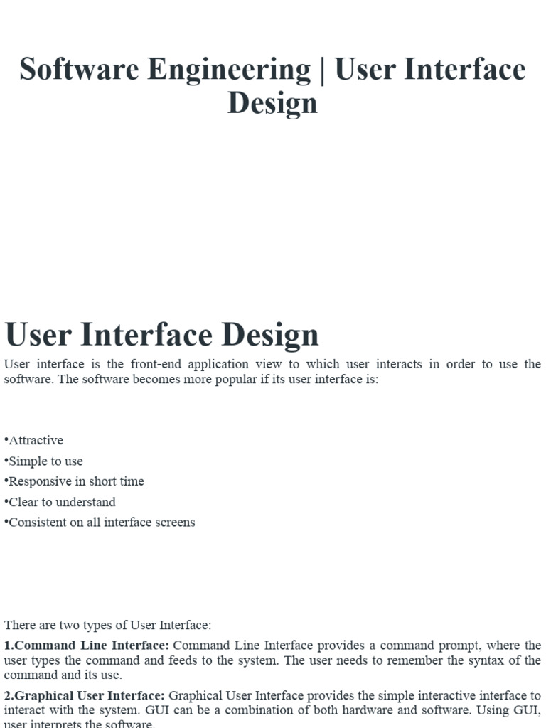 Lec 10 | PDF | Graphical User Interfaces | Command Line Interface